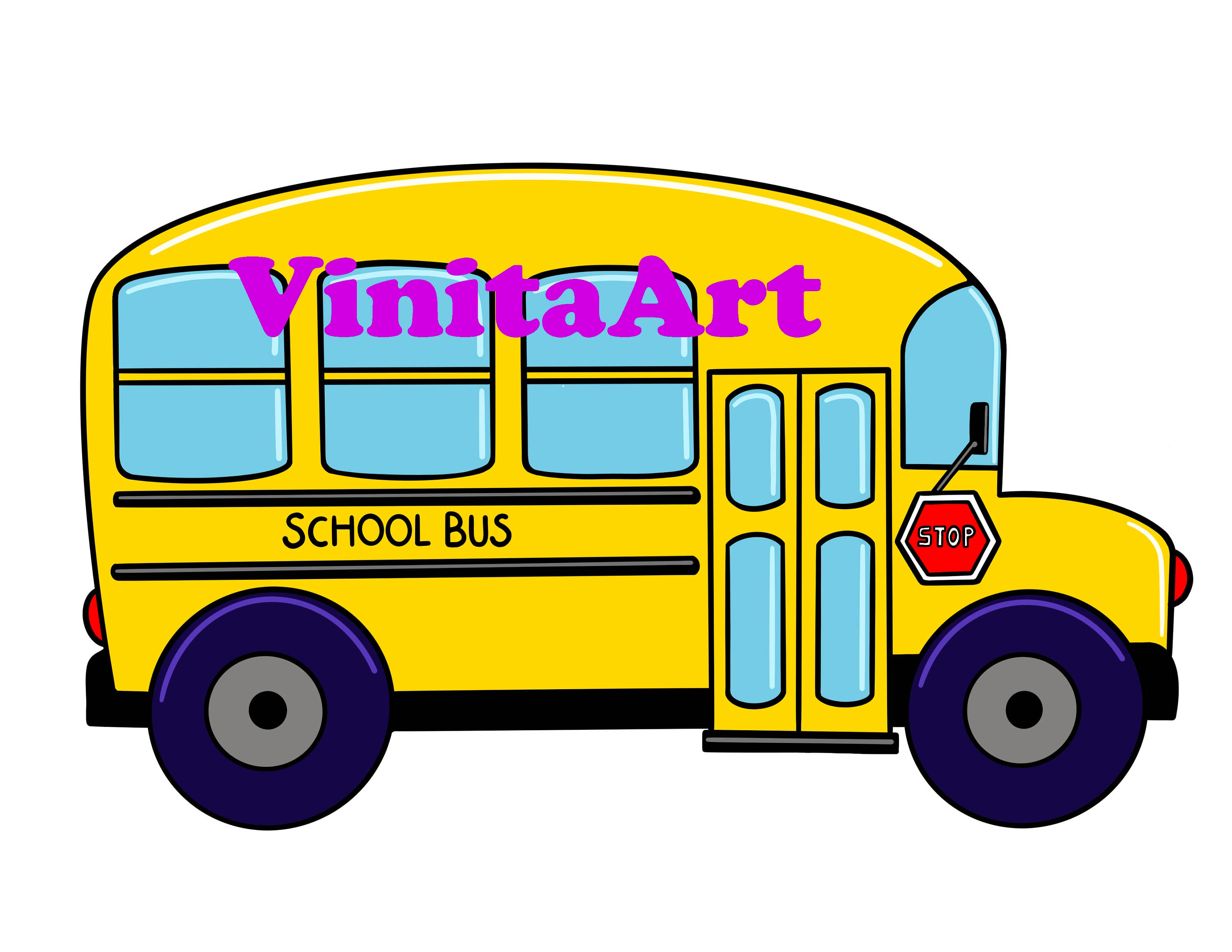 School Bus Clipart Digital Download School Buses Back to - Etsy Ireland