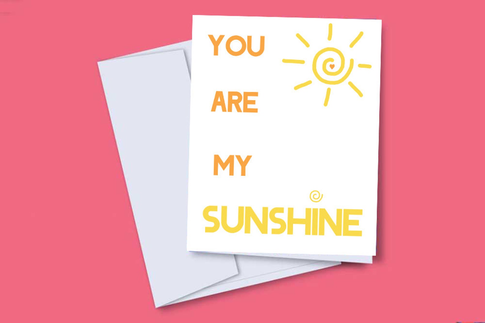 You Are My Sunshine Printable Greeting Card Digital - Etsy