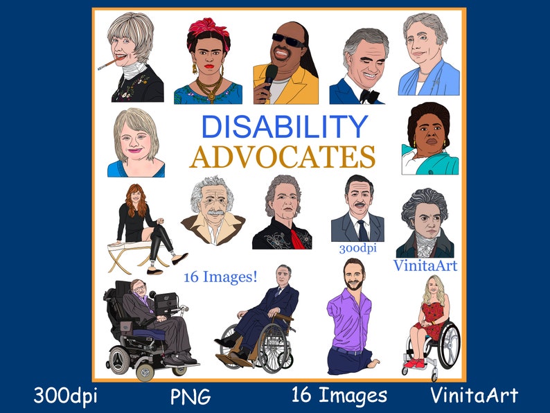 Disability Advocates Disability Awareness Portraits | Etsy