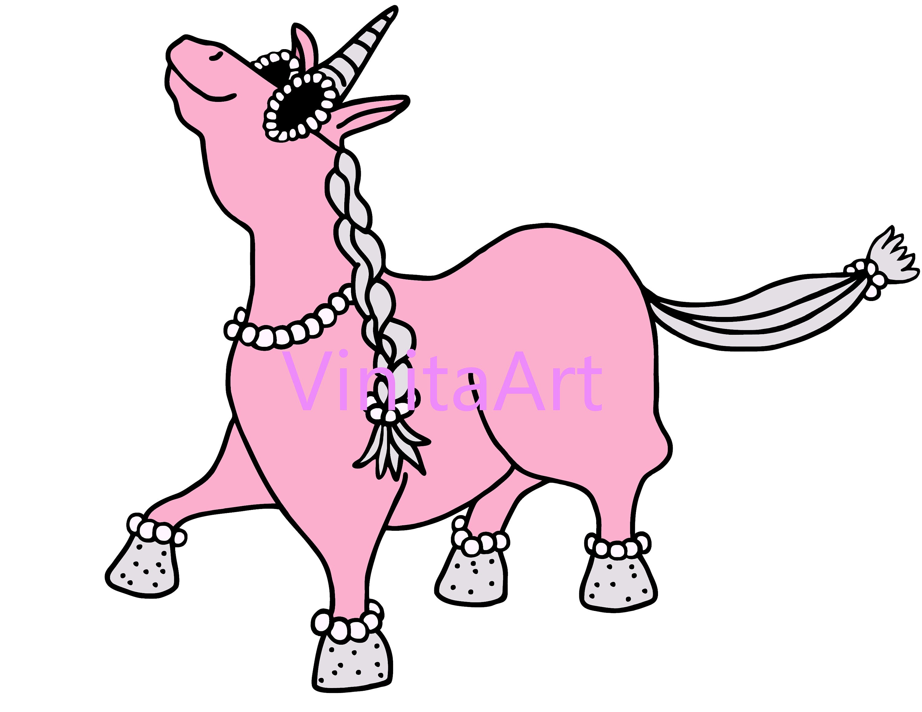 Thelma the Unicorn Storybook Clipart Unicorn Digital - Etsy Australia