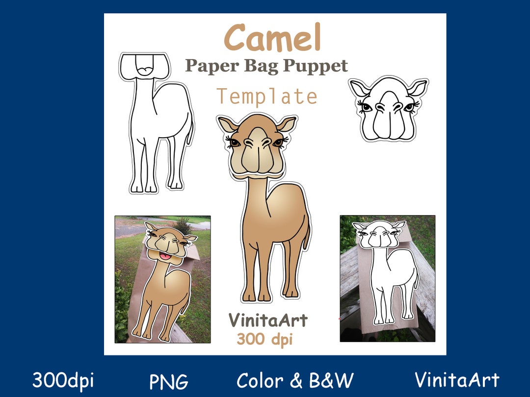 Animal Paper Bag Puppet Templates