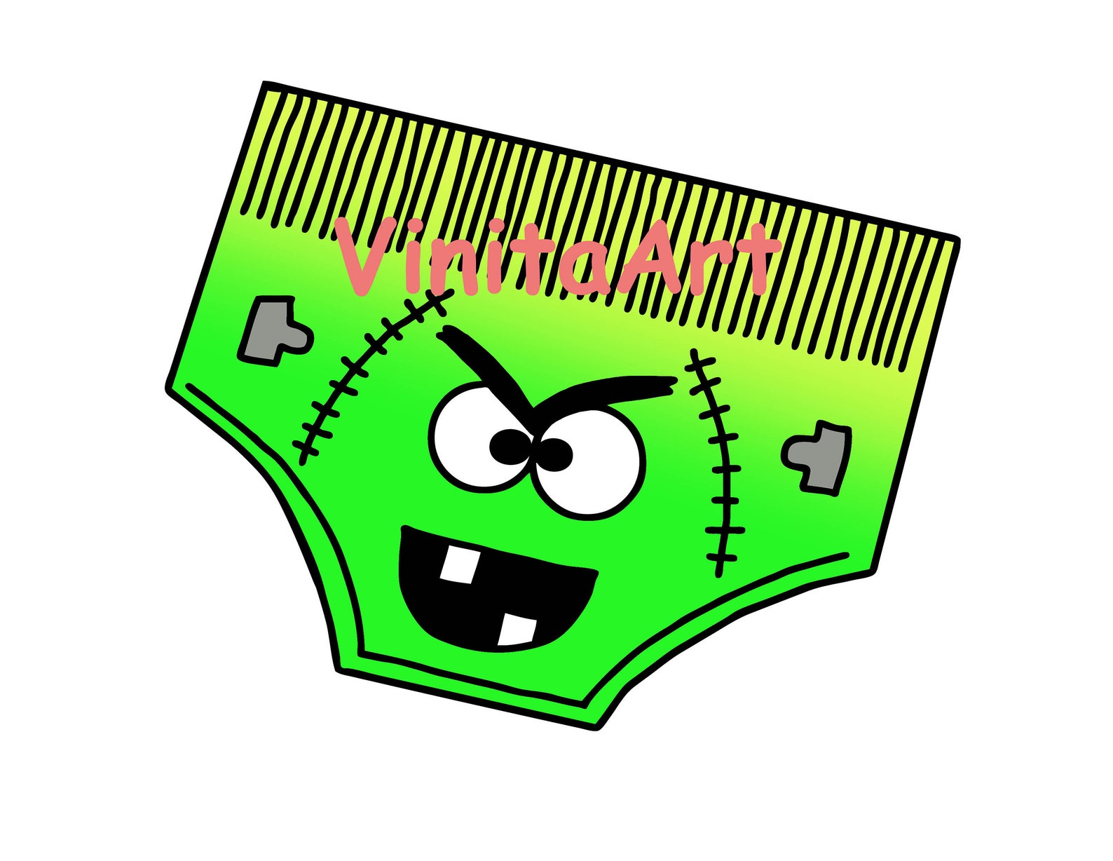 Halloween Clipart Creepy Pair of Underwear Clipart - Etsy
