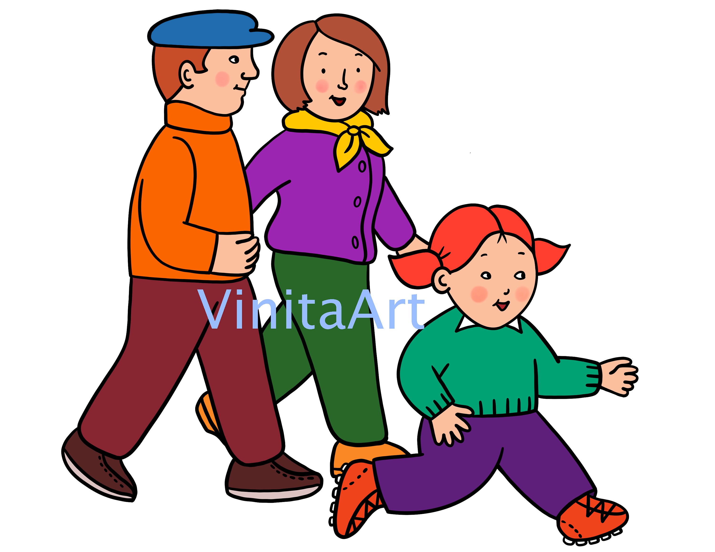 Apples and Pumpkins Storybook Clipart Printable Coloring - Etsy