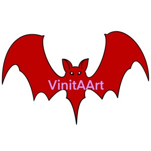 Bats, Bat Clipart, Digital Download Printable Commercial Use, 100 ...