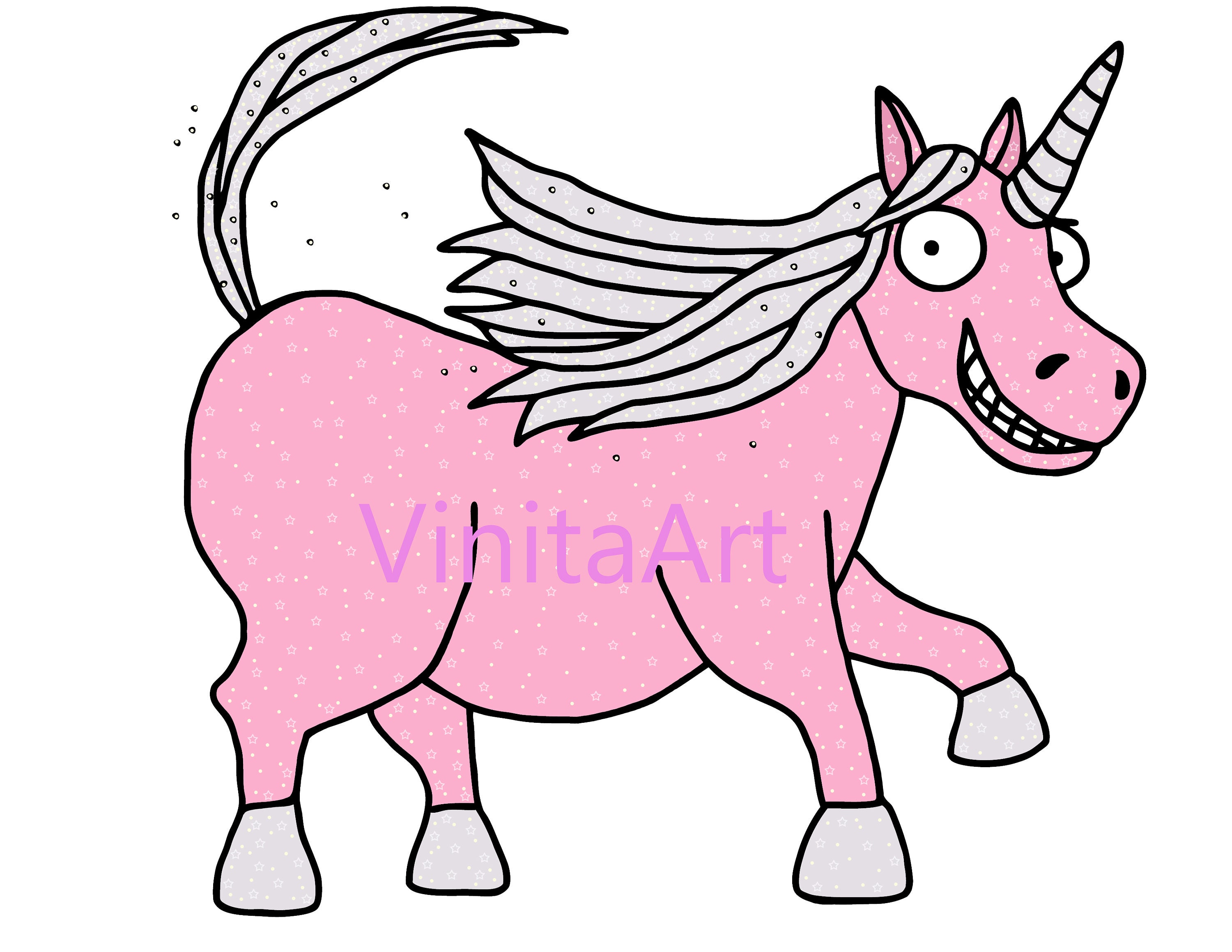 Thelma the Unicorn storybook clipart Unicorn digital | Etsy