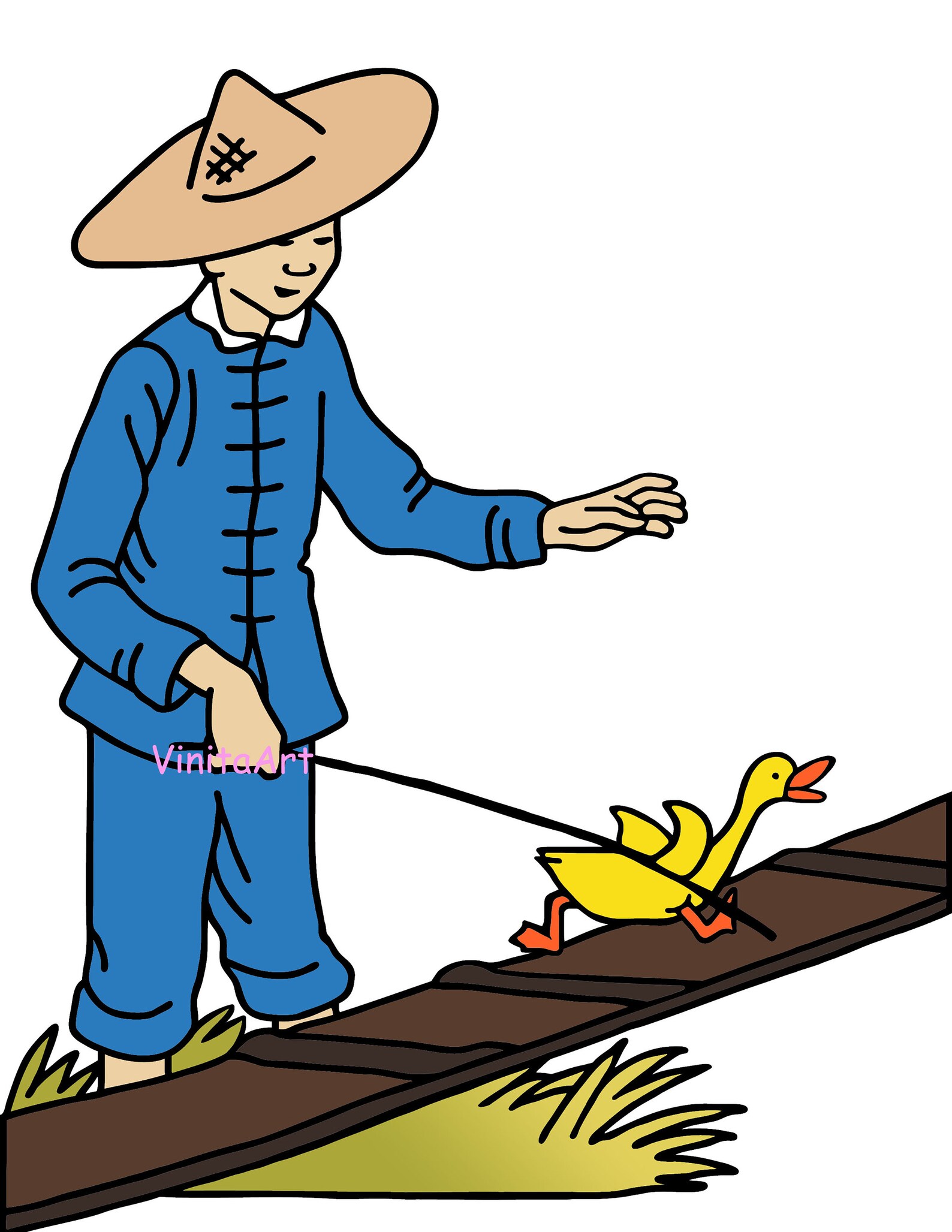 The Story About Ping Printable Storybook Clipart Asian | Etsy