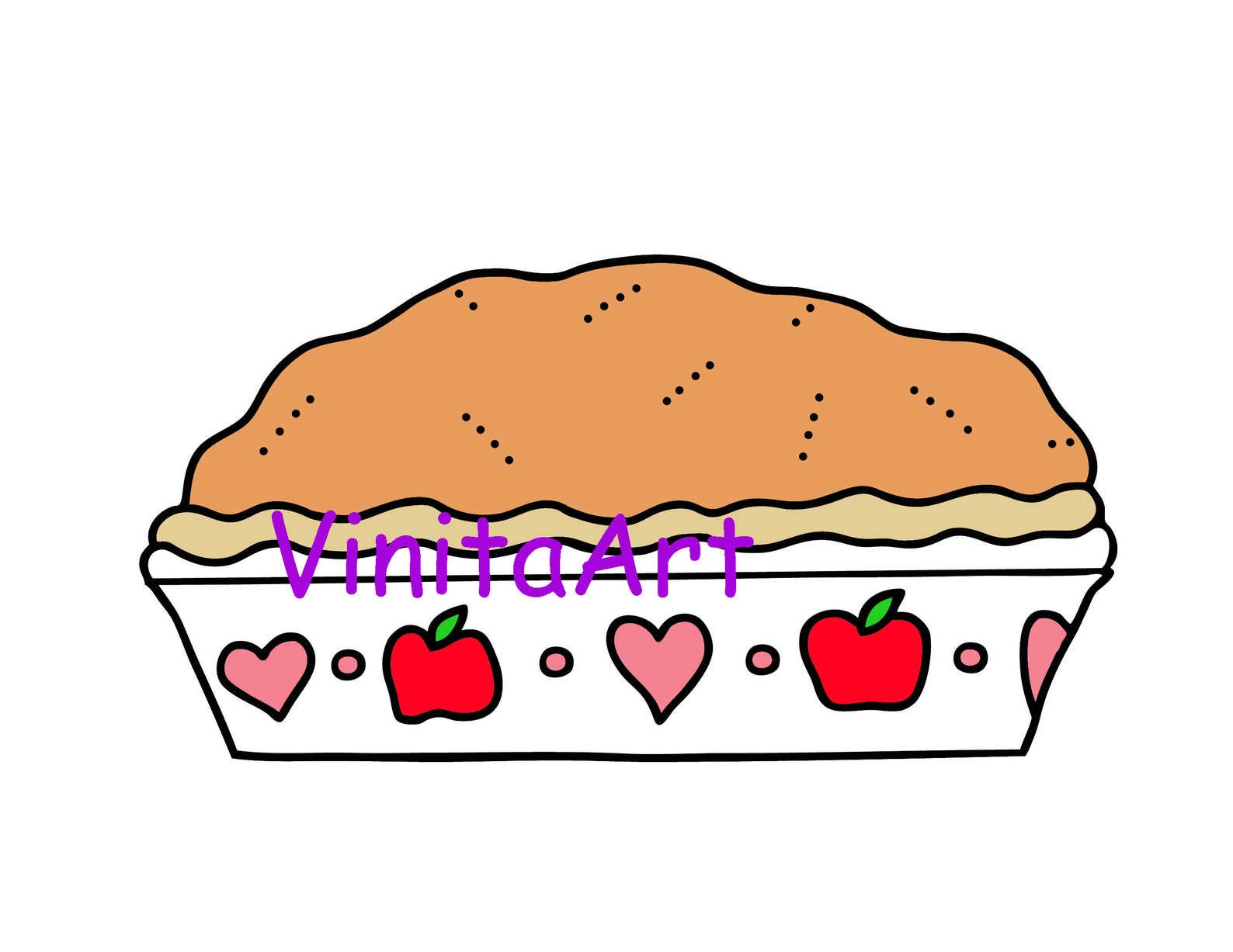 The Apple Pie Tree Clip Art Pie Making Clip Art Apple - Etsy