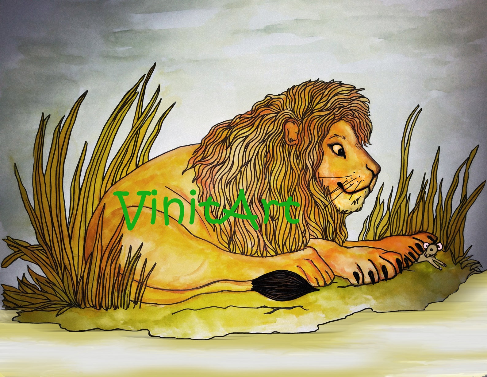 Aesops Fables Clip Art Watercolor Digital Stamps Fables | Etsy