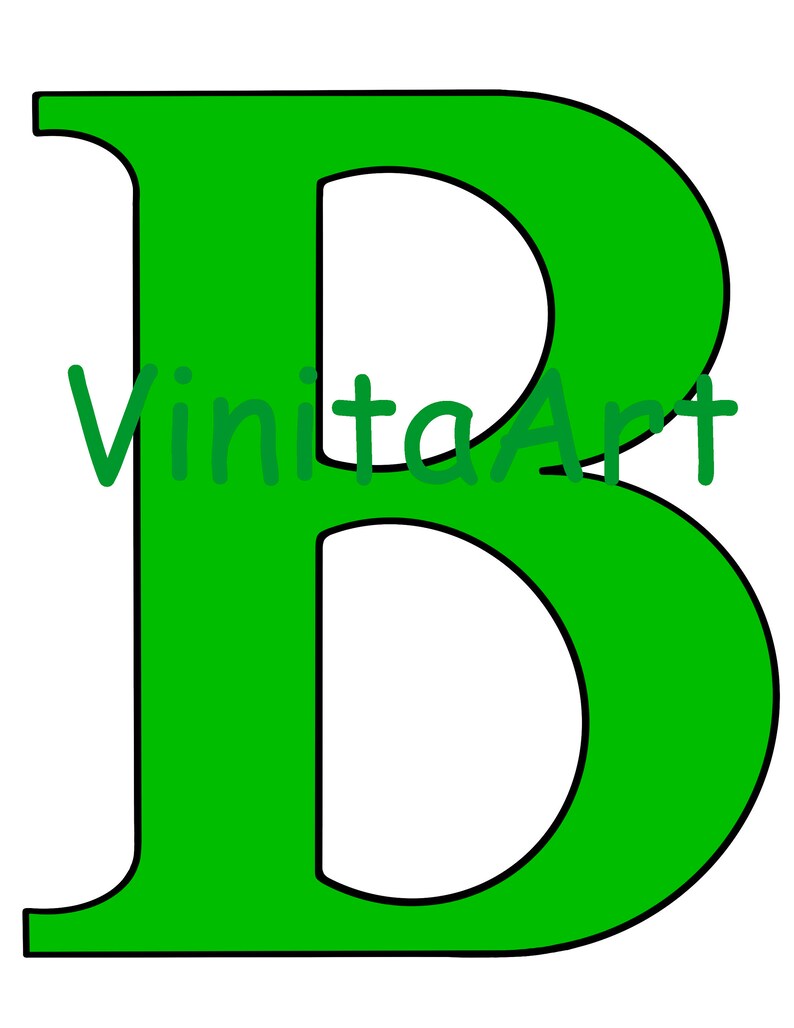 The Letter B Alphabet Clipart Digital Download 96 Images - Etsy New Zealand