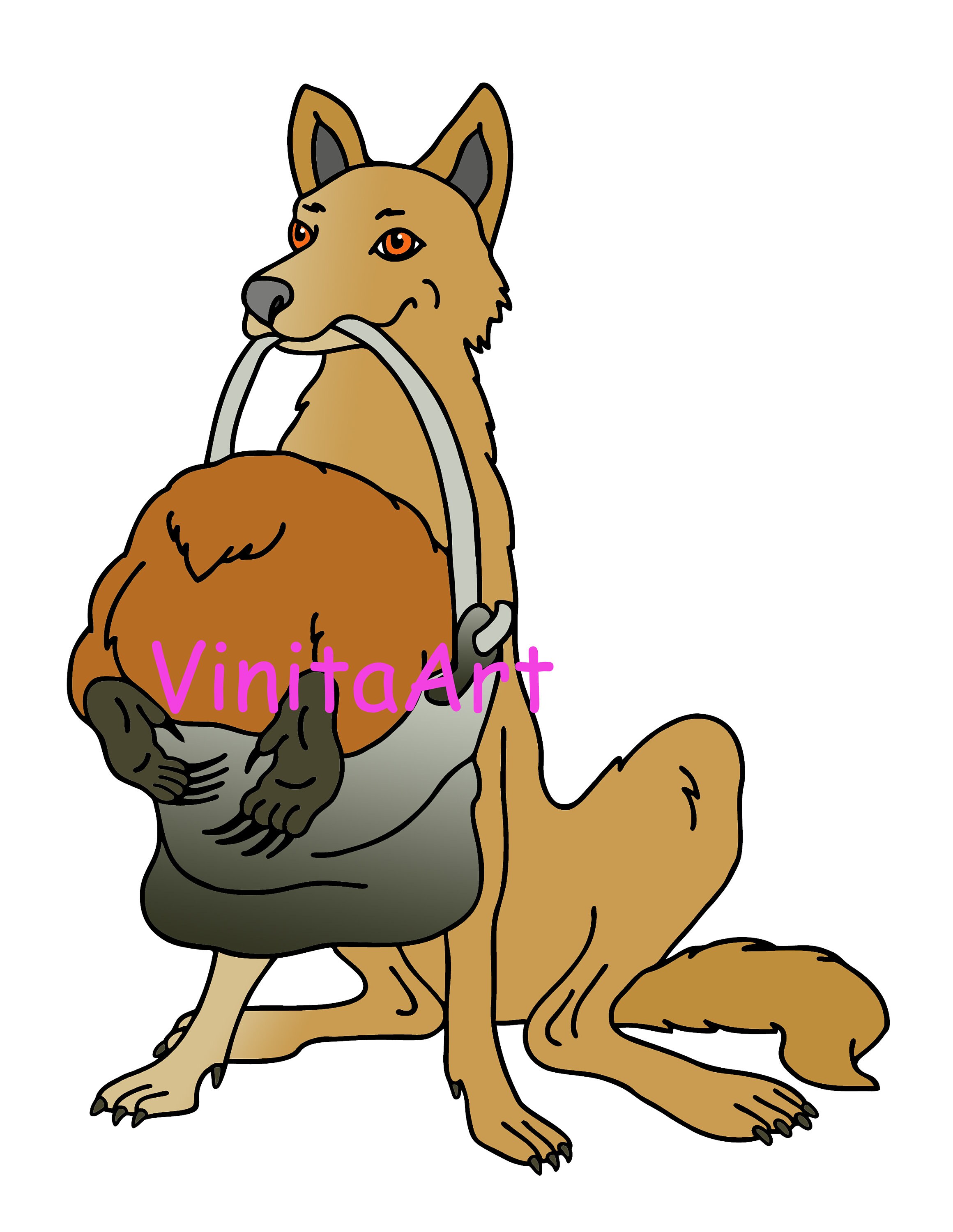 Wombat Stew Storybook Clip Art Dingo Emu Digital Stamps | Etsy