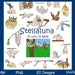 Stellaluna, Story Book Clip Art,stella Luna Digital Printables, Digital ...