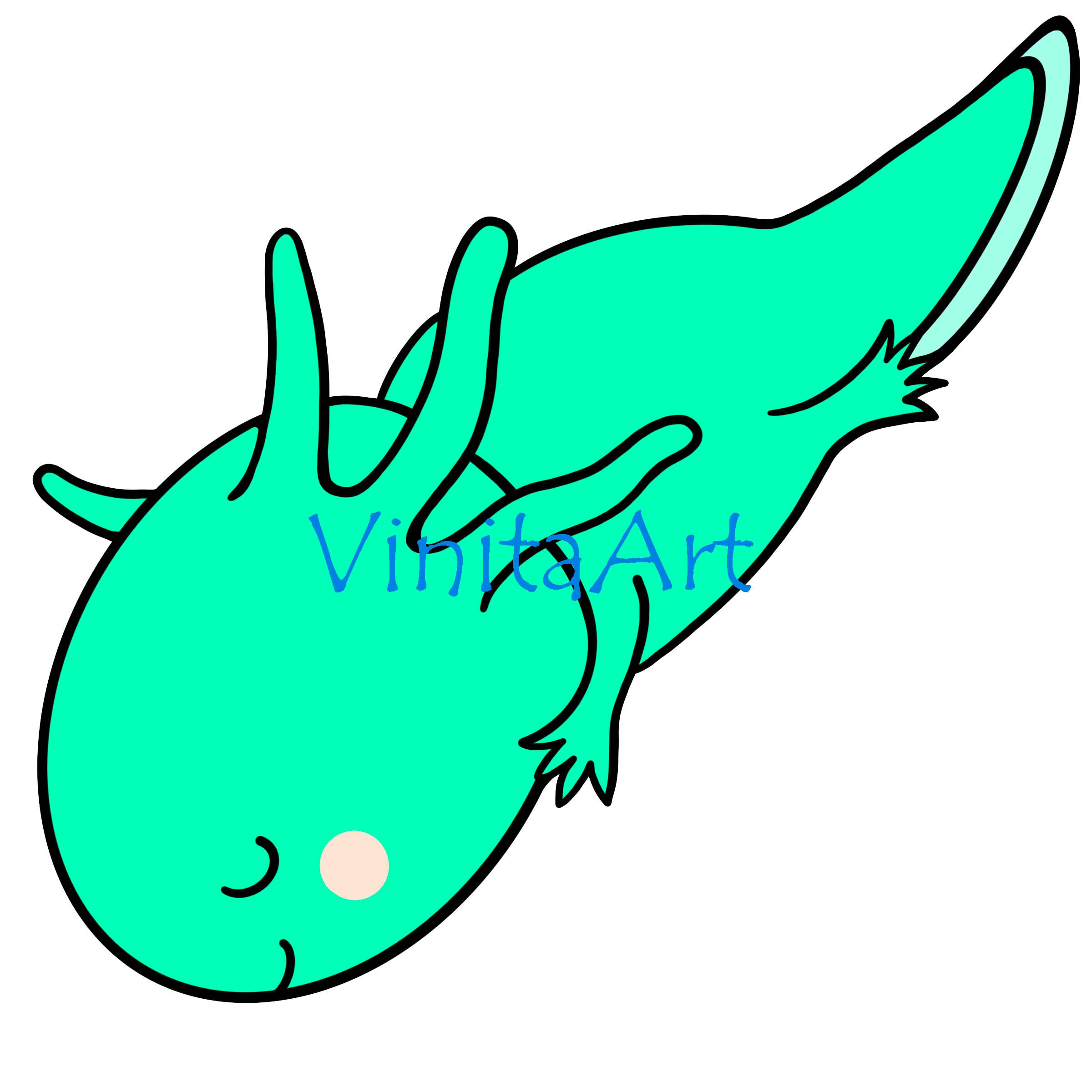 Axolotl Clipart DIGITAL Download Printable Amphibians 96 | Etsy Australia