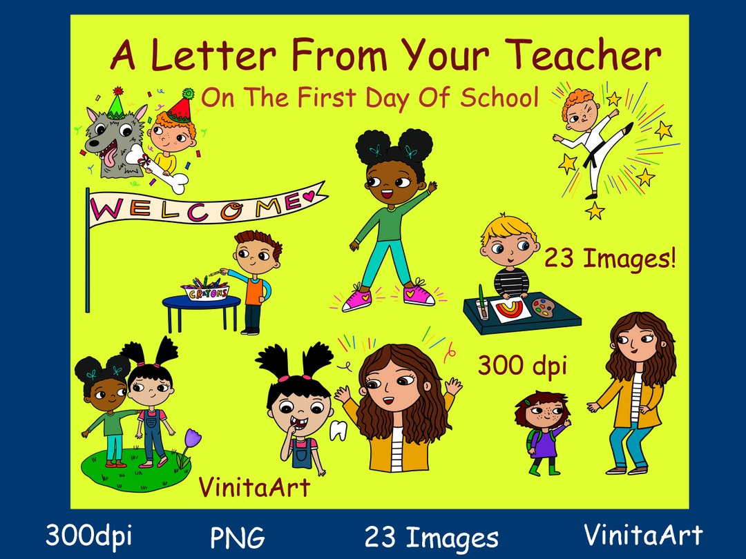 A Letter From Your Teacher on the First Day of School - Etsy
