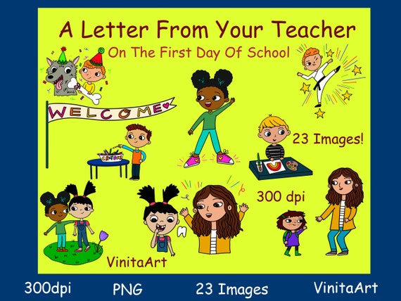 A Letter From Your Teacher on the First Day of School - Etsy