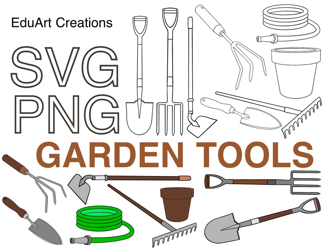 Gardening Tools Svg Gardener Cut File SVG, Cricut Garden Shovel Clipart ...