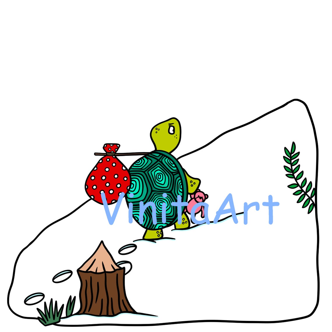 A Loud Winter's Nap Storybook Clipart Digital Download - Etsy