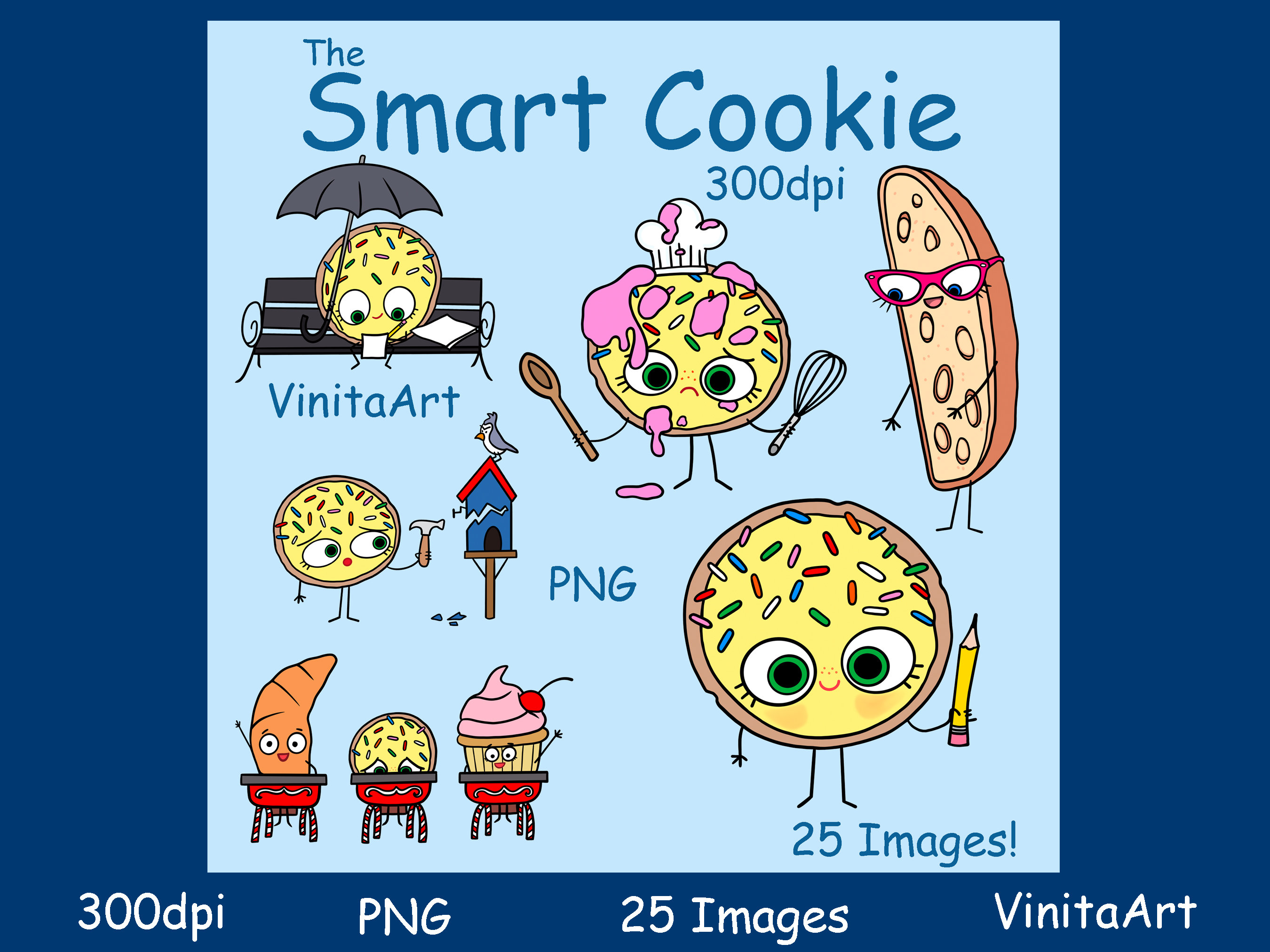 The Smart Cookie Storybook Clipart Digital Download - Etsy