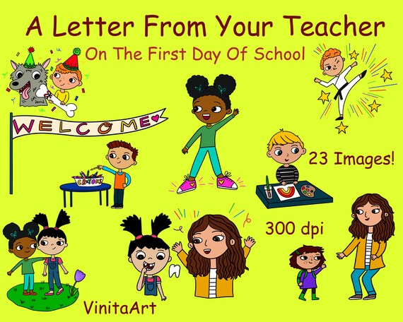 A Letter From Your Teacher On The First Day of School | Etsy