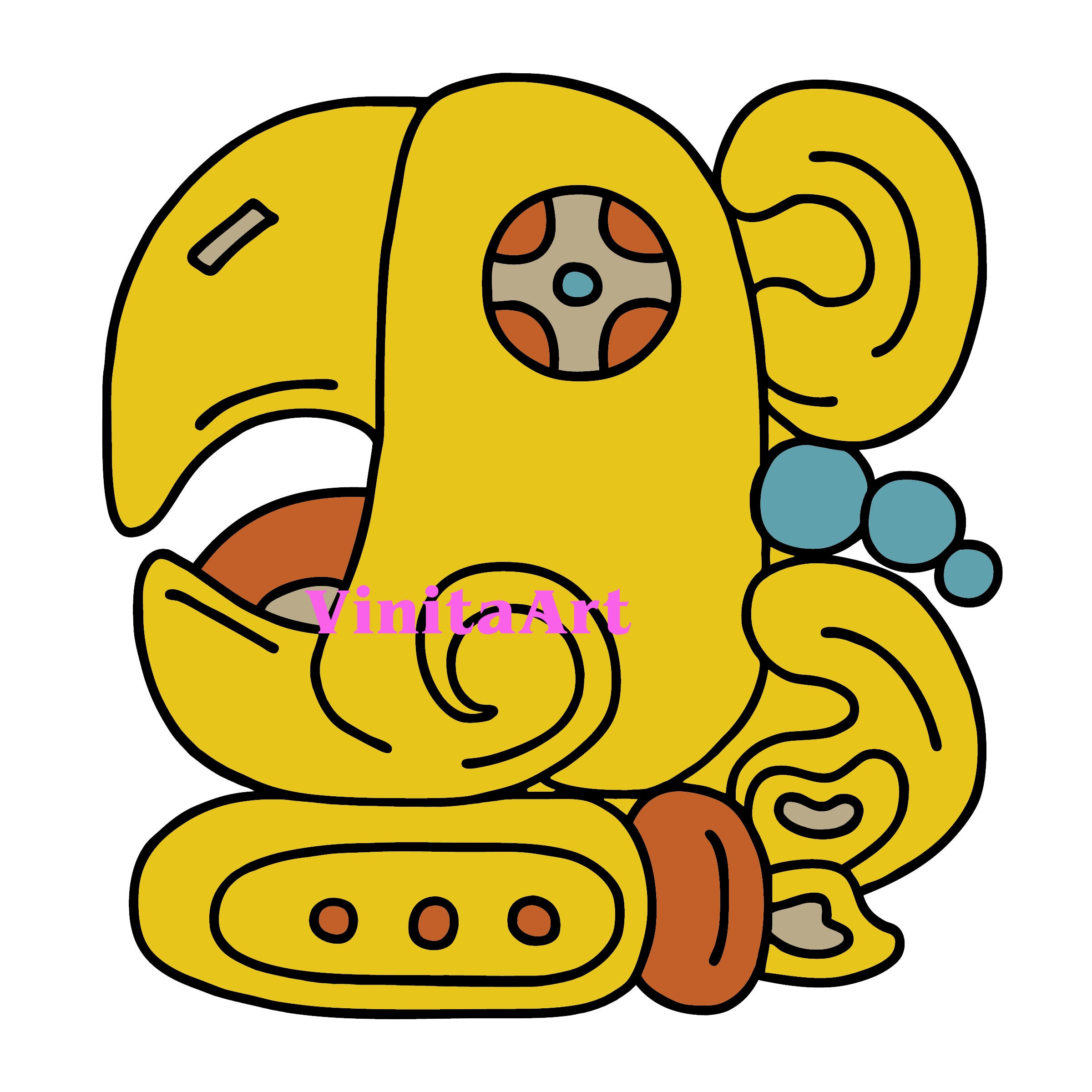 Glifos mayas antiguos pictografías imágenes prediseñadas de - Etsy México