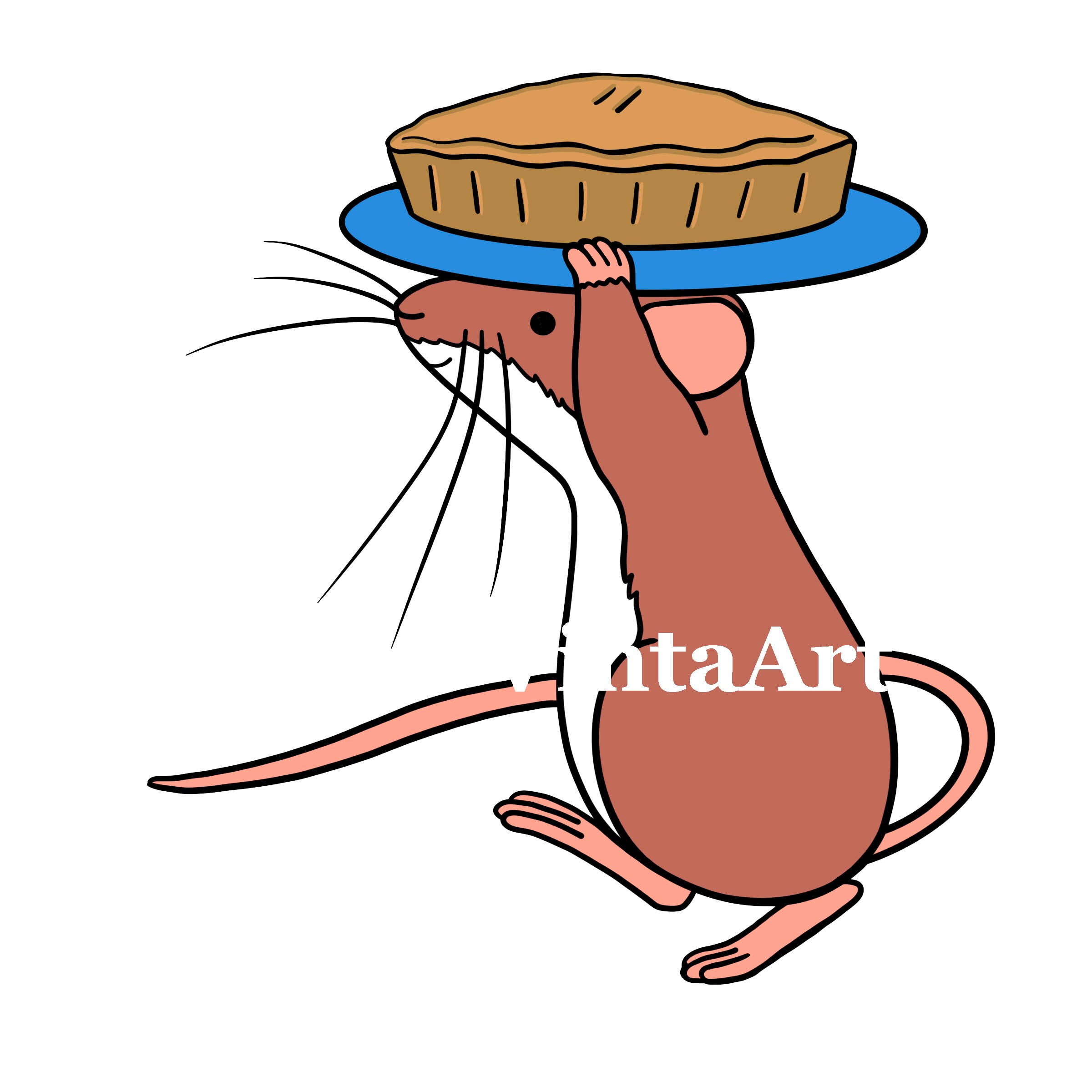 Storybook Clipart Bear Says Thanks Thanksgiving Digital - Etsy