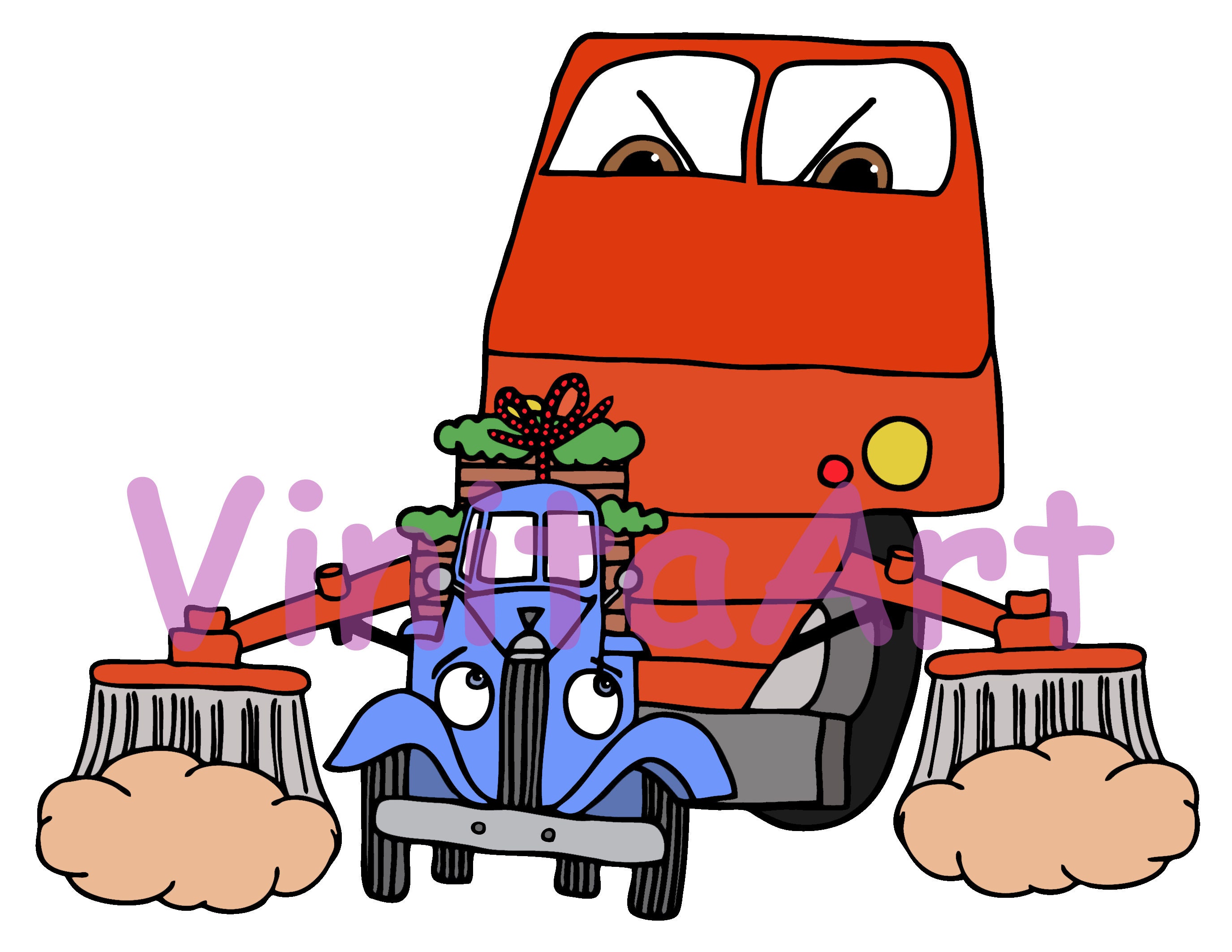 Little Blue Truck Leads the Way Story Book Clip Art Digital - Etsy