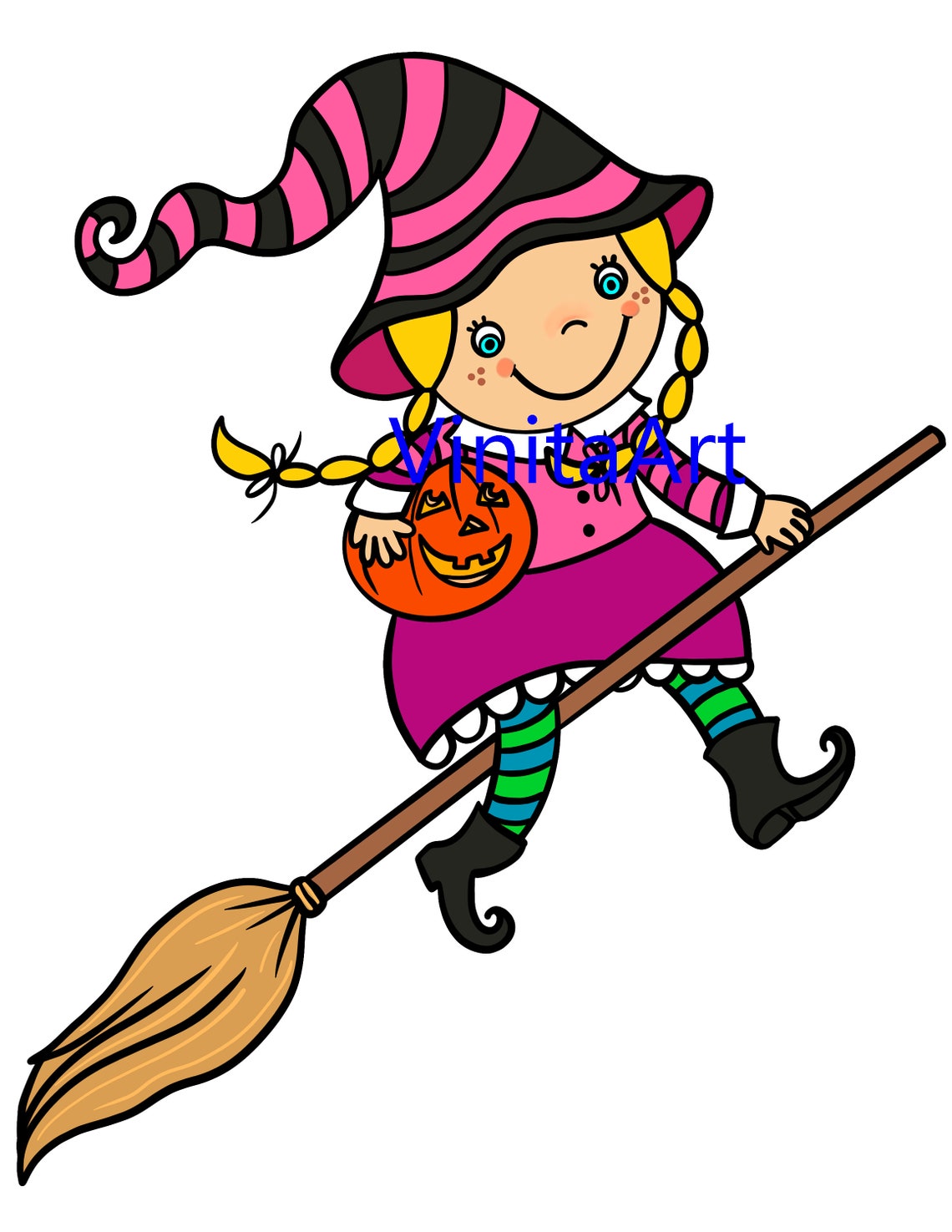 Halloween Clipart the Itsy Bitsy Pumpkin Storybook Clipart | Etsy