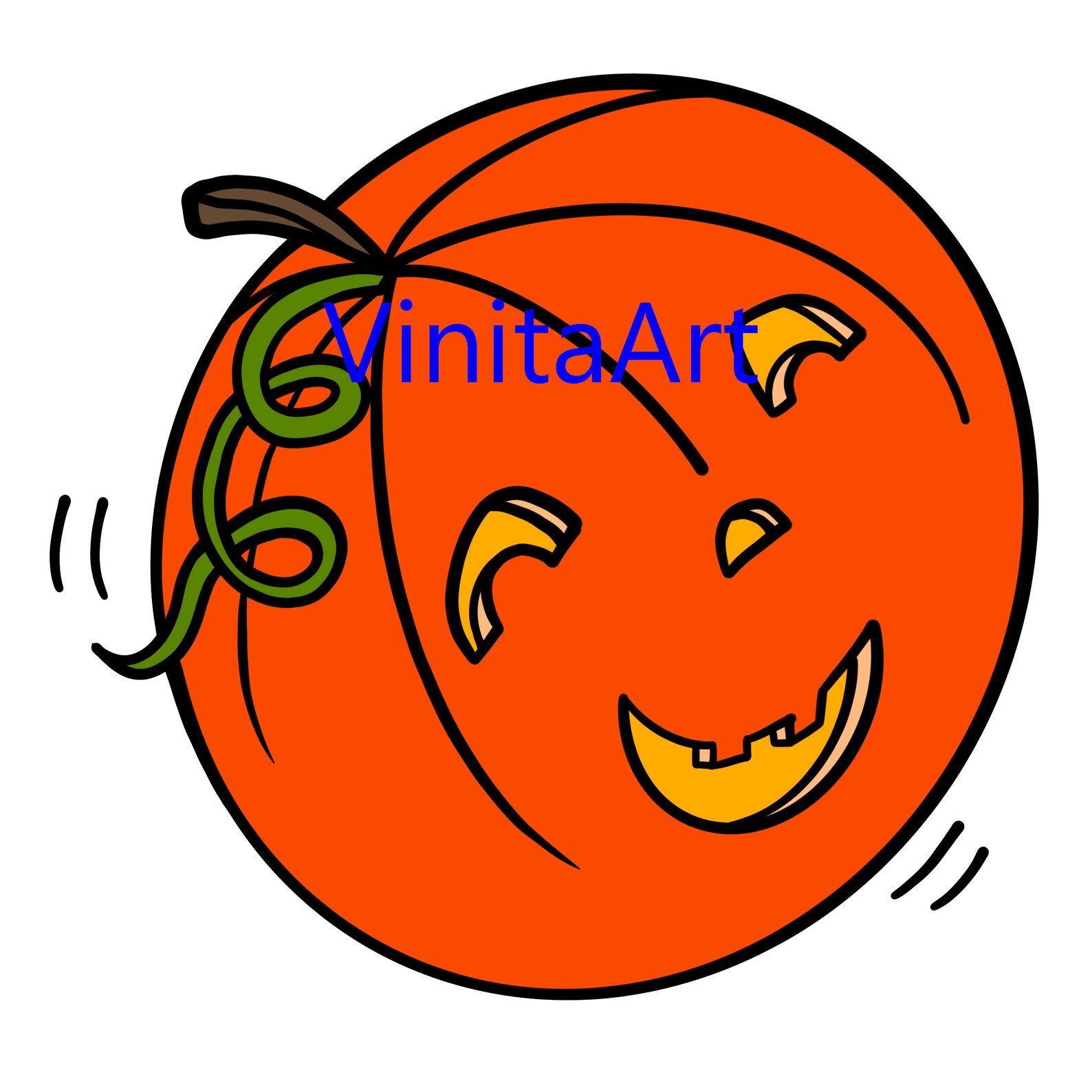 Halloween Clipart the Itsy Bitsy Pumpkin Storybook Clipart | Etsy