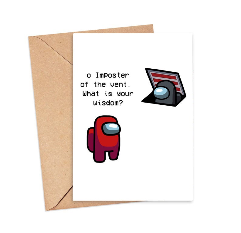 Printable Among Us Card Imposter of the Vent Digital | Etsy