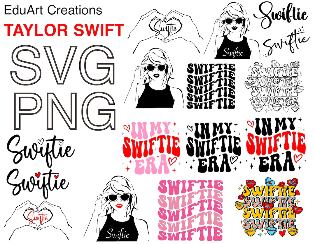 Taylor Swift Svg Bundle, Swiftie Svg, Eras Tour Svg, Swift Albums ...