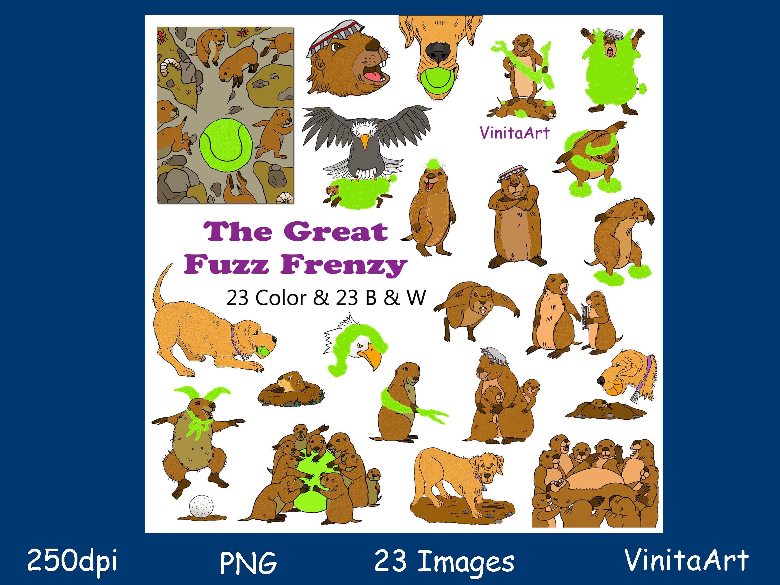The Great Fuzz Frenzy Clip art clipart Story book clip art - Etsy 日本