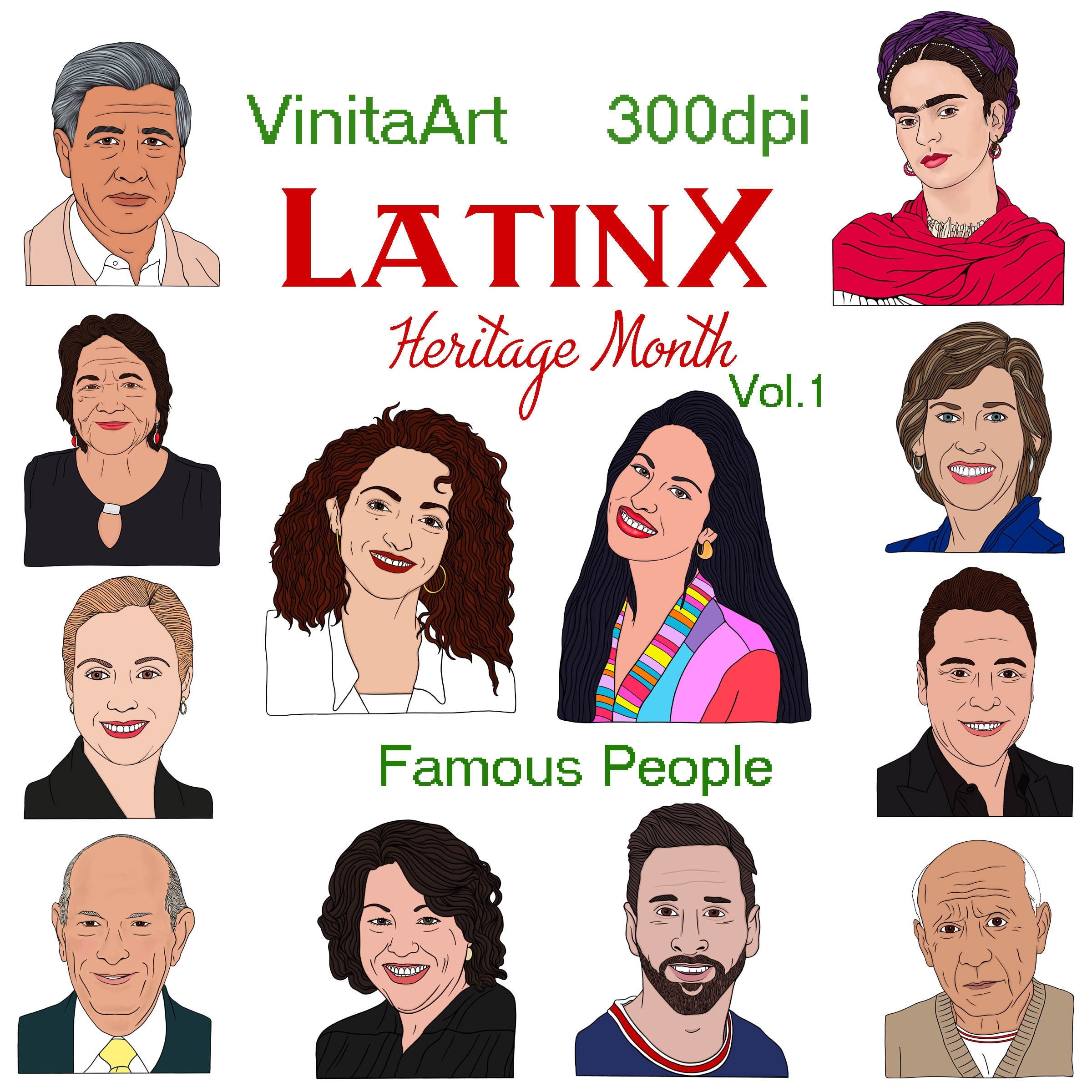 Latinx Heritage Month Hispanic Clipart Latin Clipart - Etsy