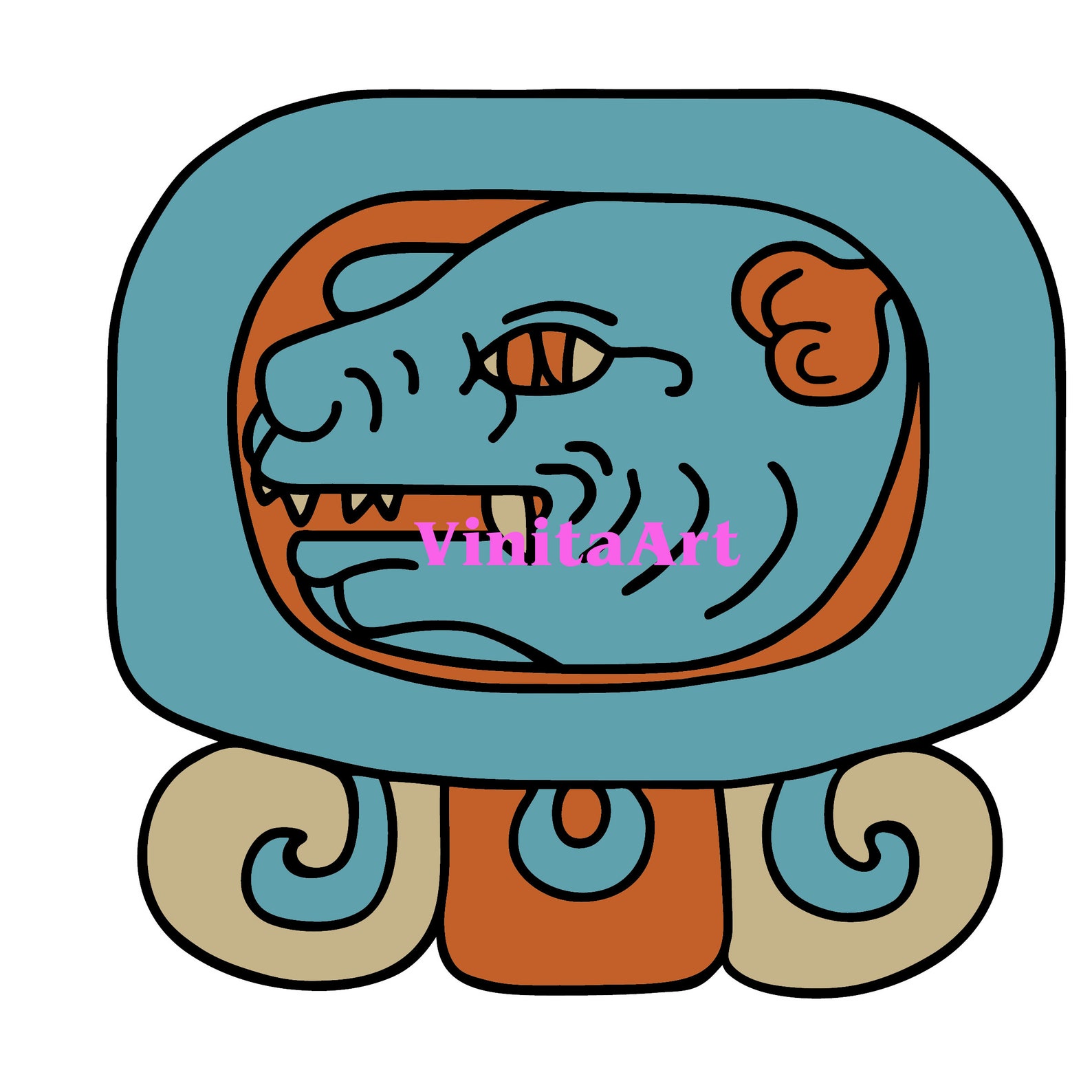 Ancient Maya glyphs pictographs Maya civilization clip art | Etsy