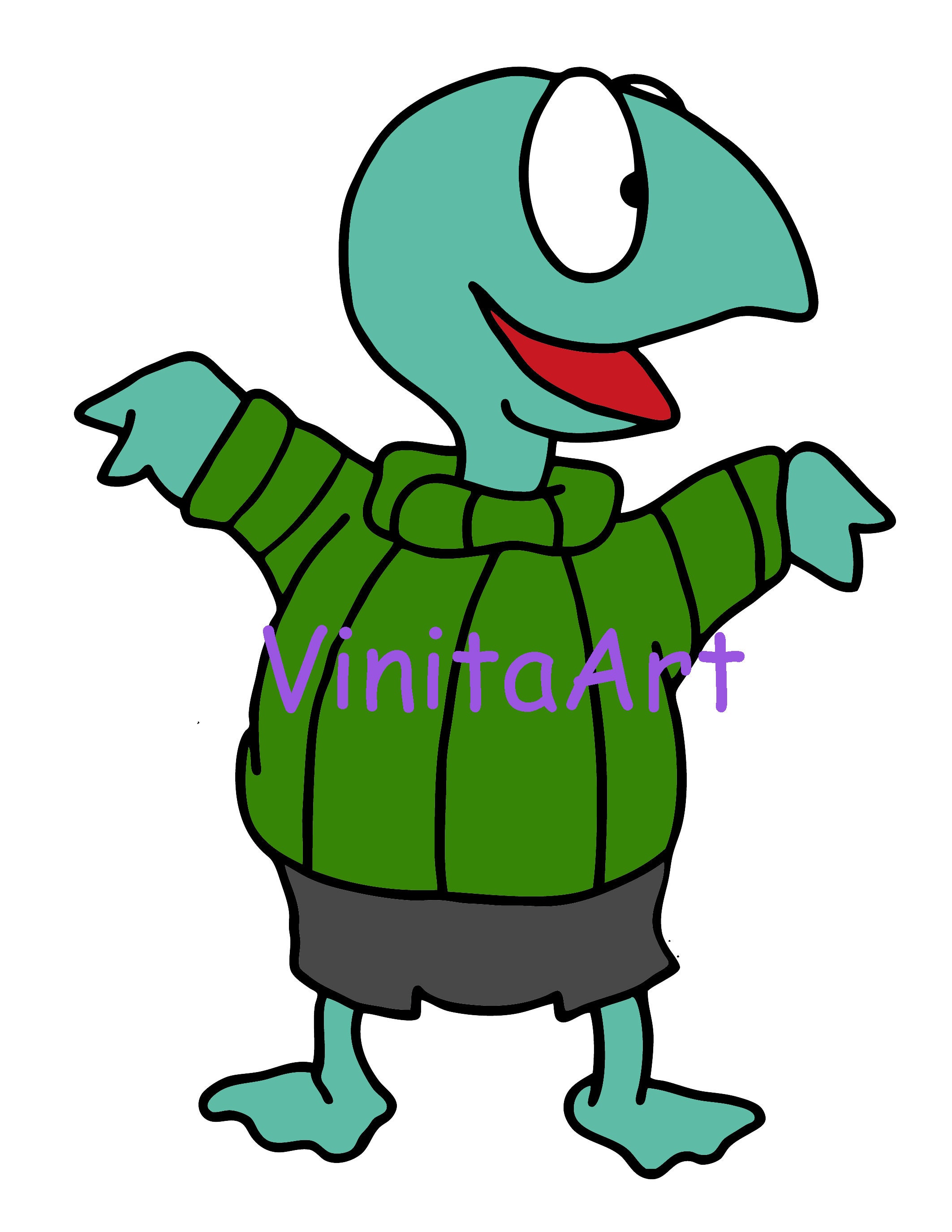 Backwell School Frog Clipart