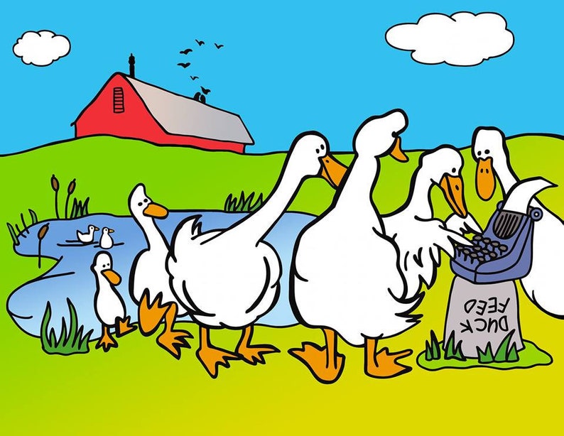 Click Clack Moo Cows That Type Storybook Clip Art Digital | Etsy