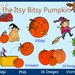 Halloween Clipart the Itsy Bitsy Pumpkin Storybook Clipart - Etsy