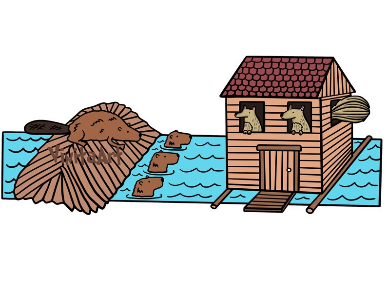 Those Darn Squirrels and the Cat Next Door Storybook Clipart - Etsy