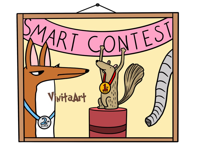 Those Darn Squirrels and the Cat Next Door Storybook Clipart - Etsy