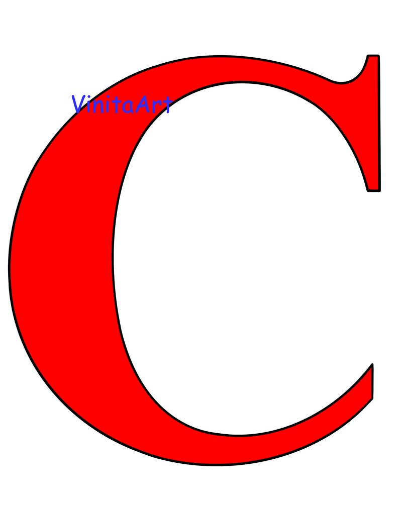 The Letter C Clipart 96 Images Digital Download Printable - Etsy