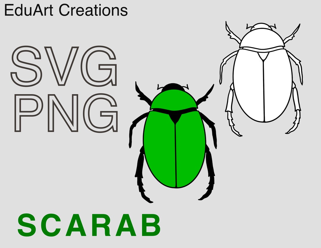 Scarab SVG, Beatle Svg, Insect Svg, Bug Svg, Bug Clip Art, Insect Clip ...