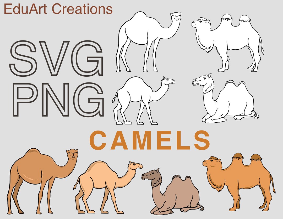 CAMEL SVG, CAMEL Svg Files for Cricut, Camel Clipart, Camel Laser Cut ...
