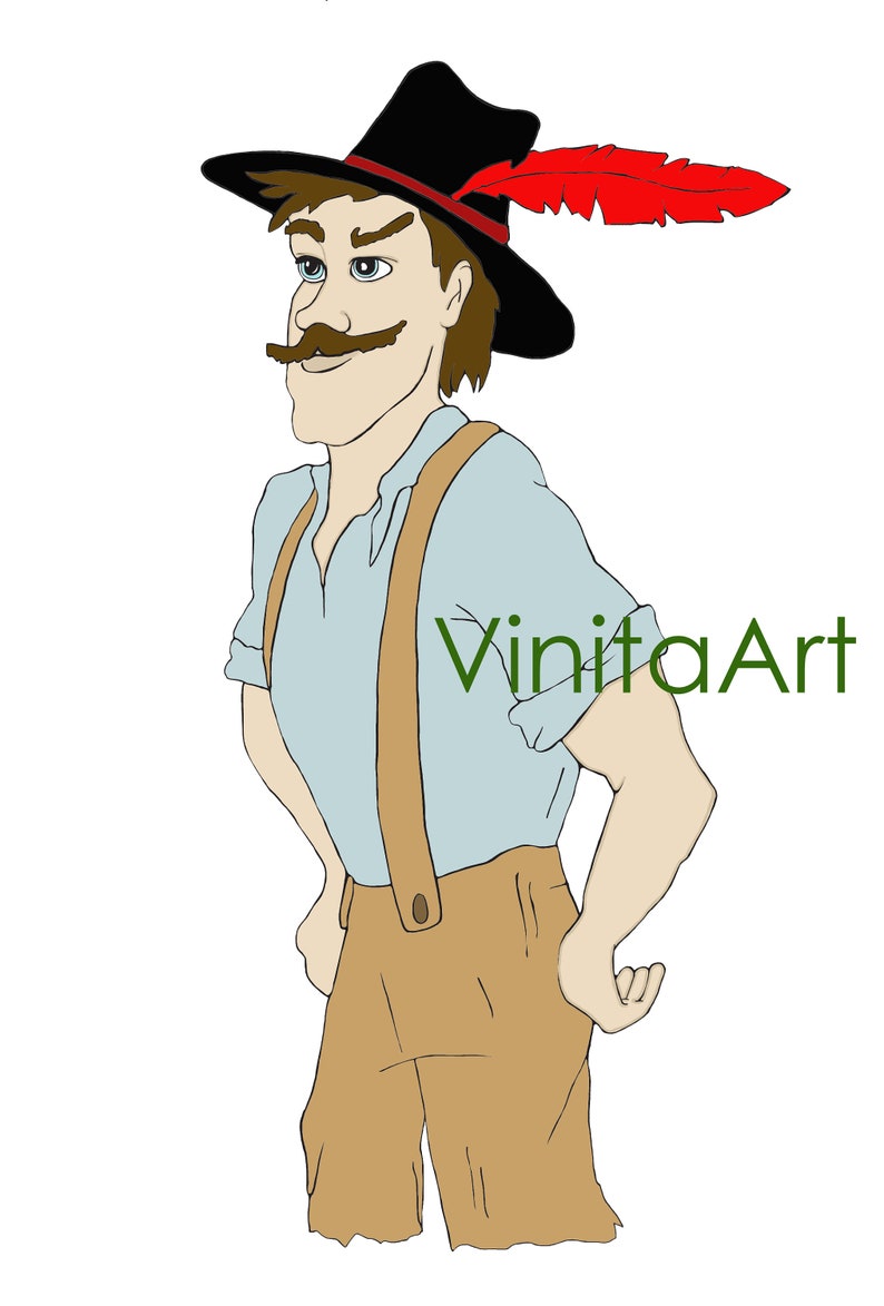 Mike Fink Tall Tales Digital Clip Art Wild West Keel | Etsy