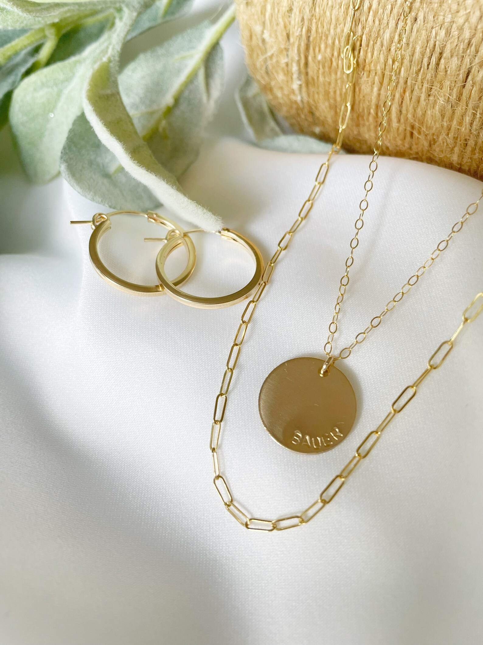 Paper Clip Gold Filled Necklace/paper Clip Choker/gift for - Etsy