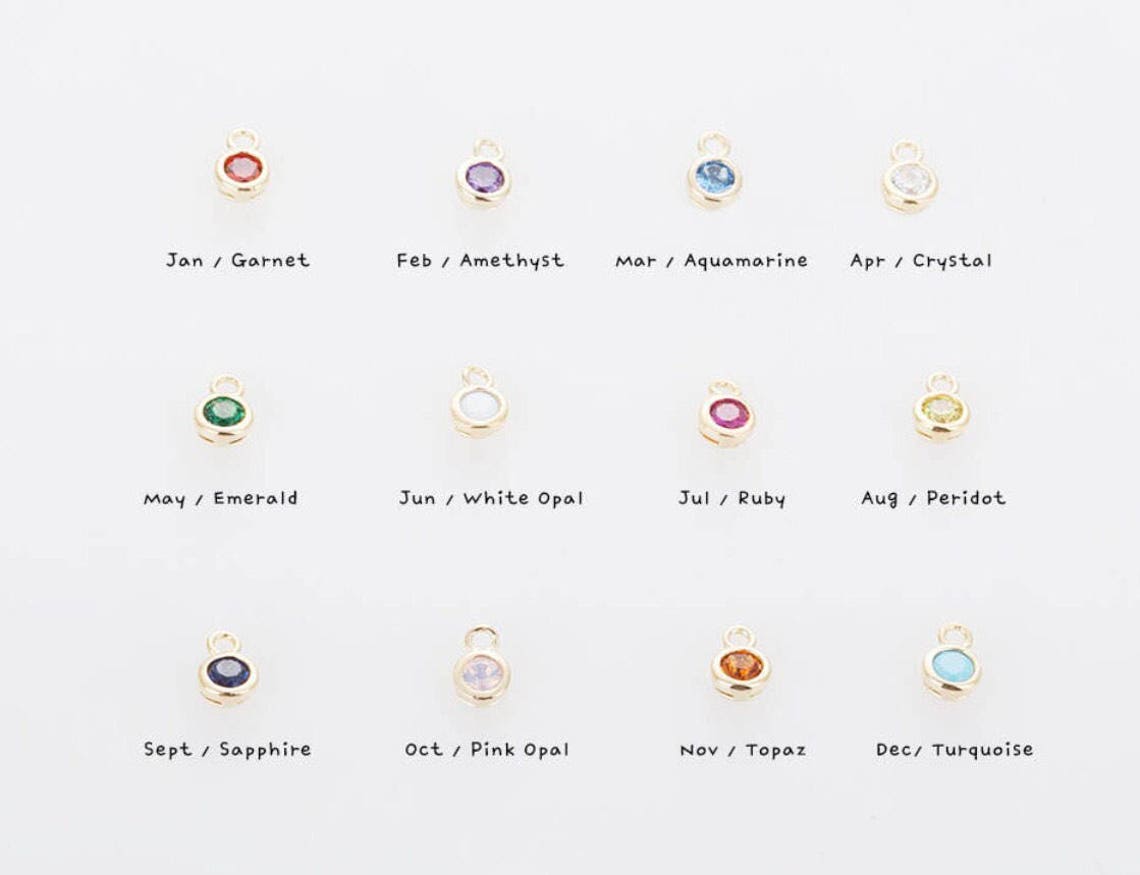 Birthstone Necklace/gift for Her/birthday Gift/personalized Gift ...