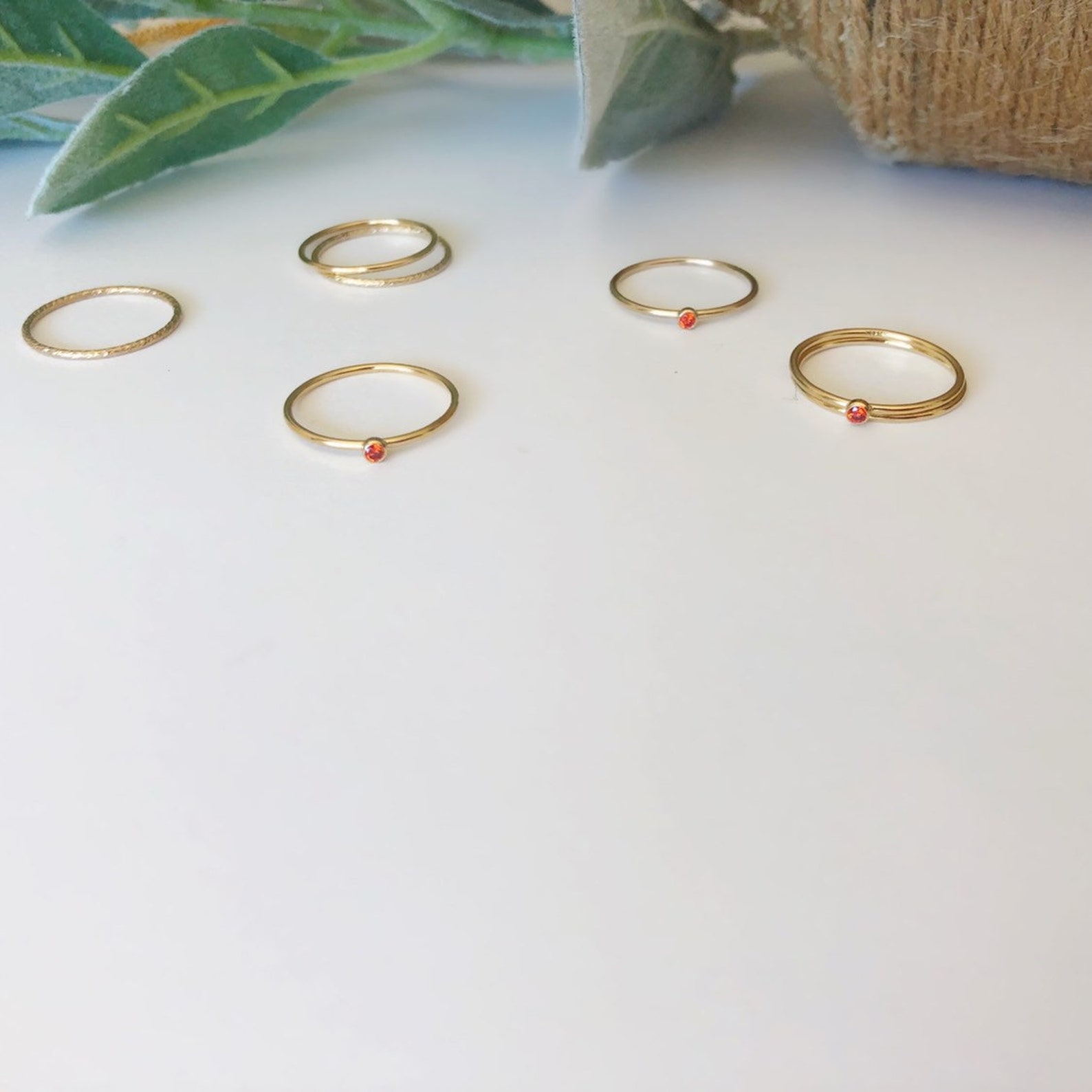 July Birthstone Ring/gold Filled Ring/birthday Gift/gift for Her/mother ...