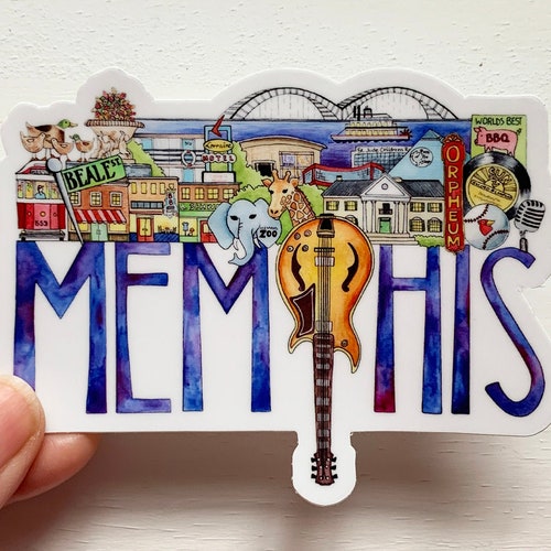Memphis Vinyl Sticker Memphis Decal Laptop Decal Phone | Etsy