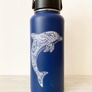 Clear Dolphin Sticker, Transparent Decal, White on Clear Sticker ...