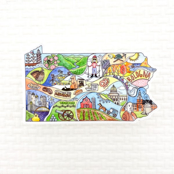 Pennsylvania Decal - Etsy