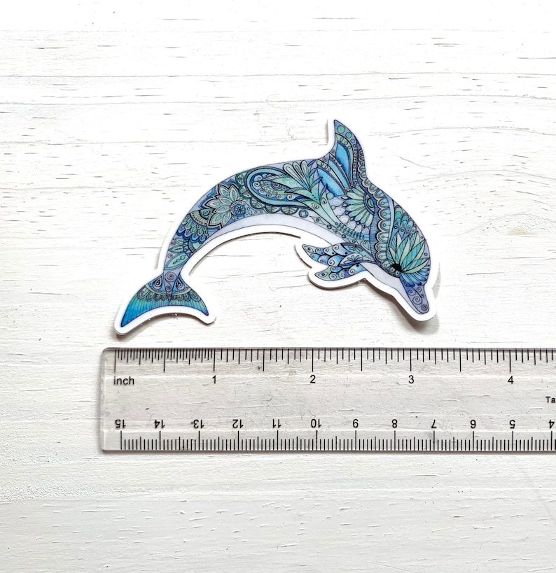 Dolphin vinyl sticker Dolphin decal Laptop decal phone | Etsy