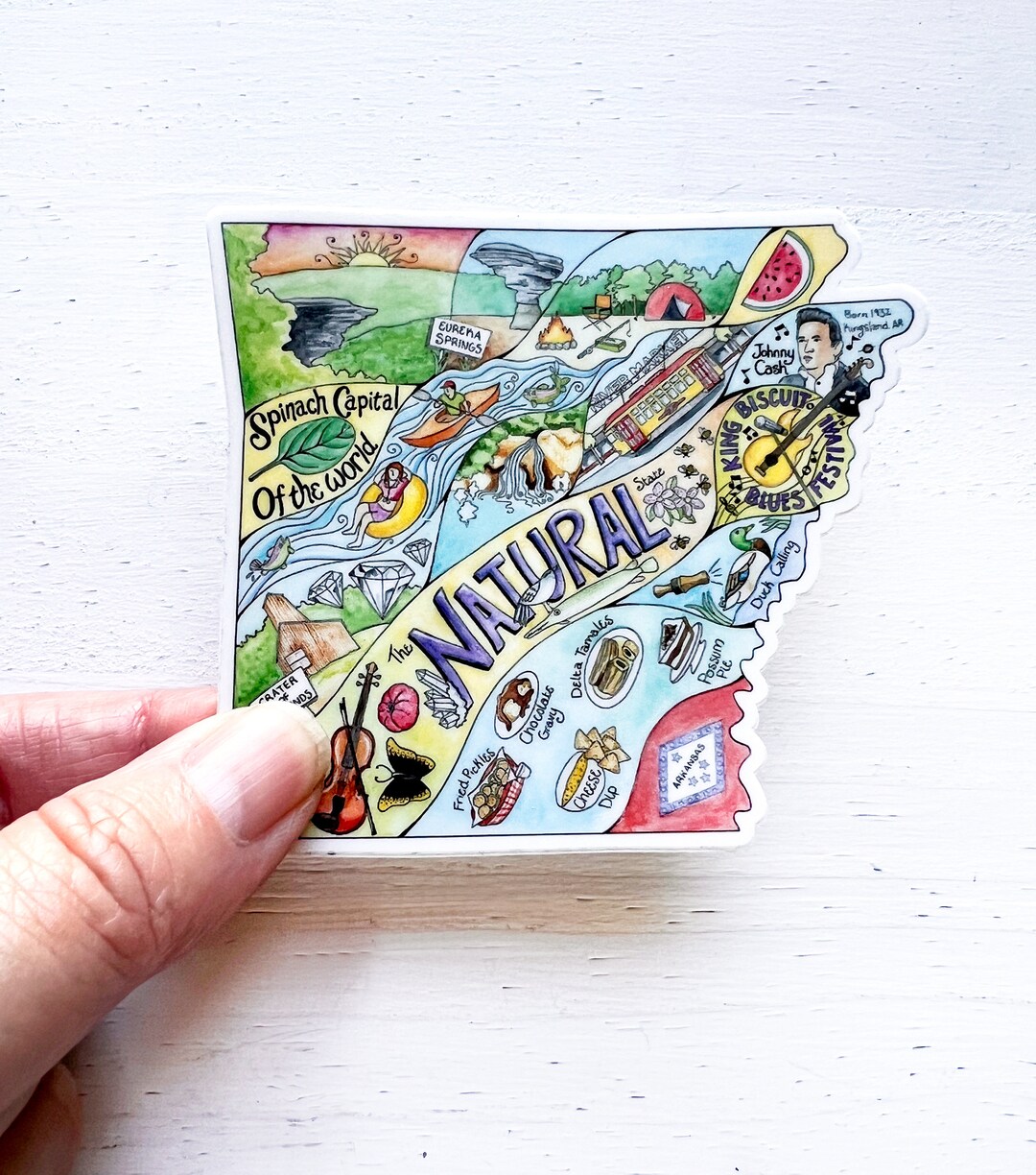 Arkansas Vinyl Sticker, Arkansas Decal, Waterproof Sticker, Arkansas ...