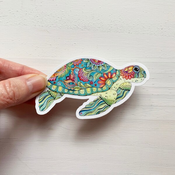 Sea Turtle Decal - Etsy